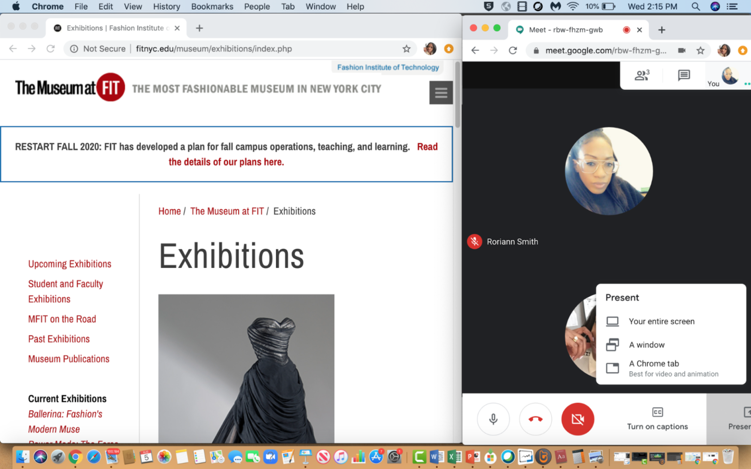 How to split-screen while using video conferencing tools - FIT ...